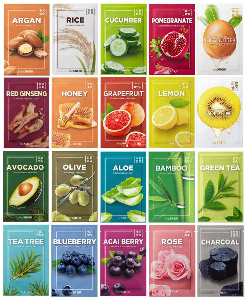 THE SAEM Natural bőrnyugtató és regeneráló 5 darabos maszk c